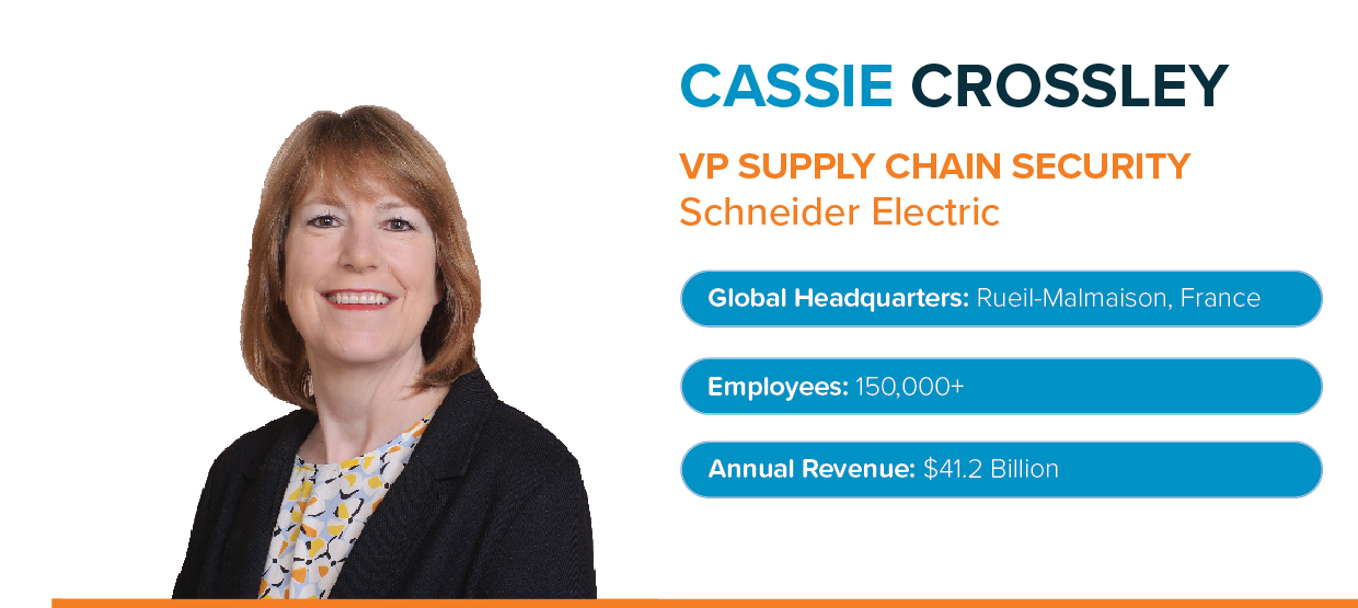 Profile: Cassie Crossley, VP Supply Chain Security, Schneider Electric